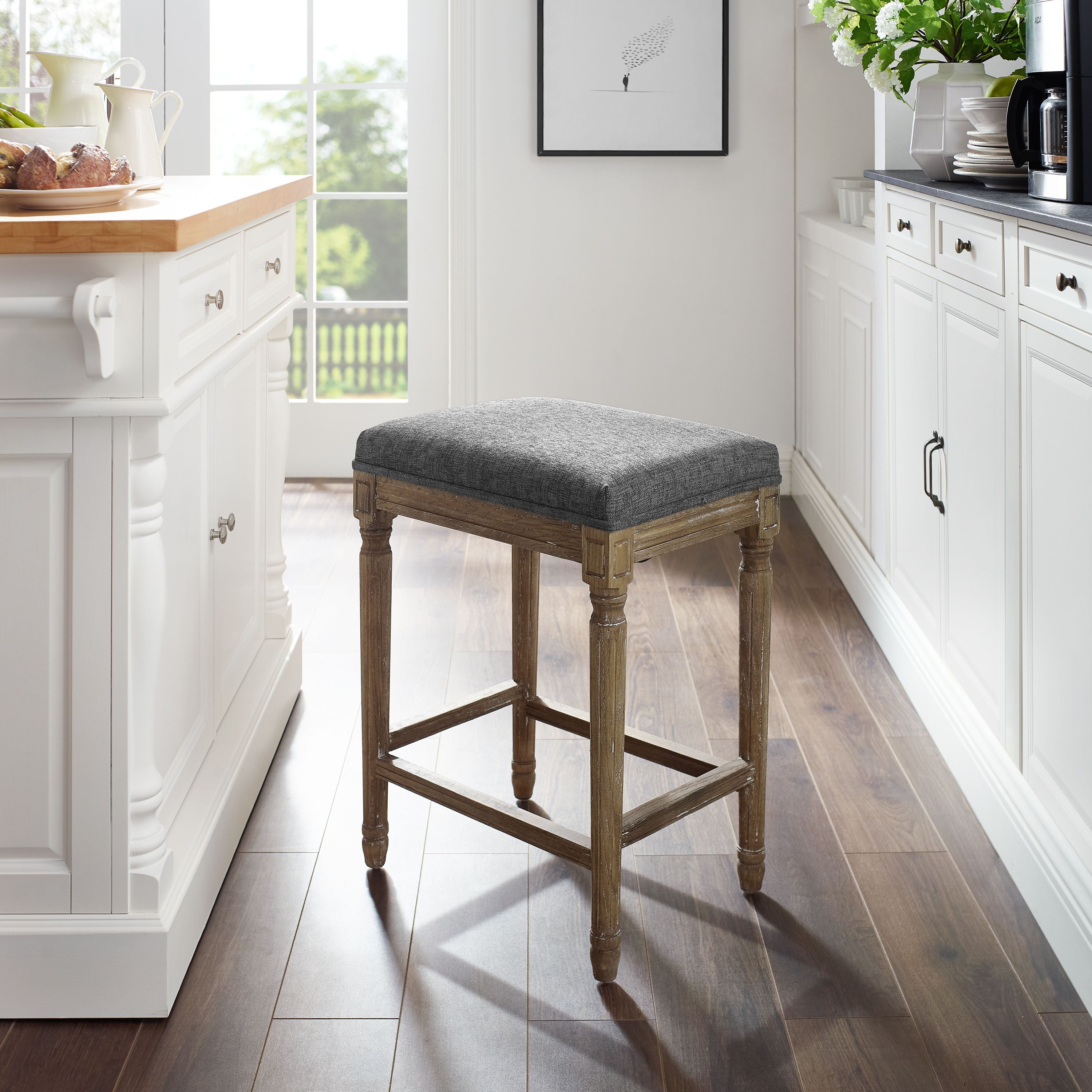 Linon Brianna Backless 24 inch Counter Stool, Multiple Colors - Walmart.com