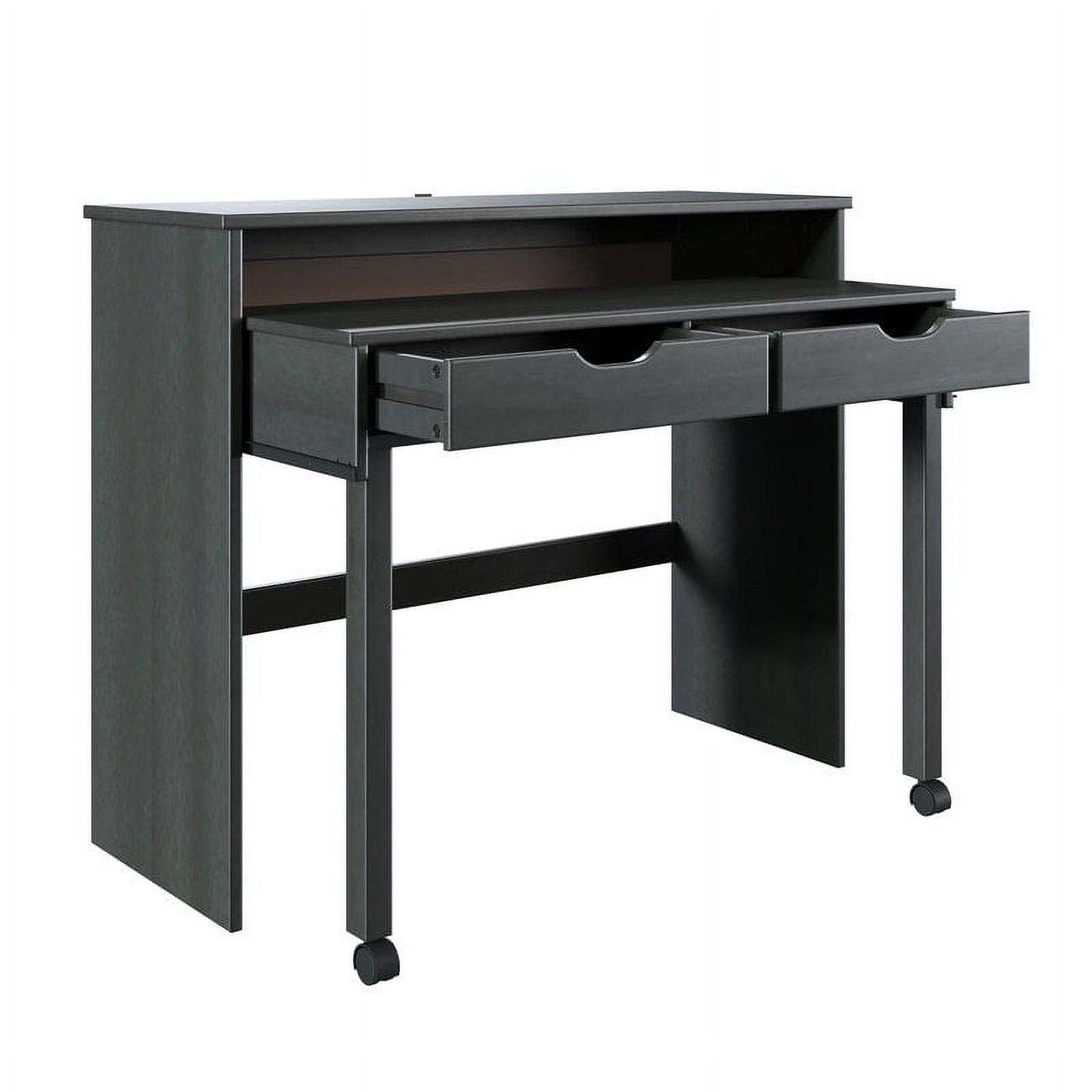 Linon Bridgton Extendable Console Desk Grey - Walmart.com