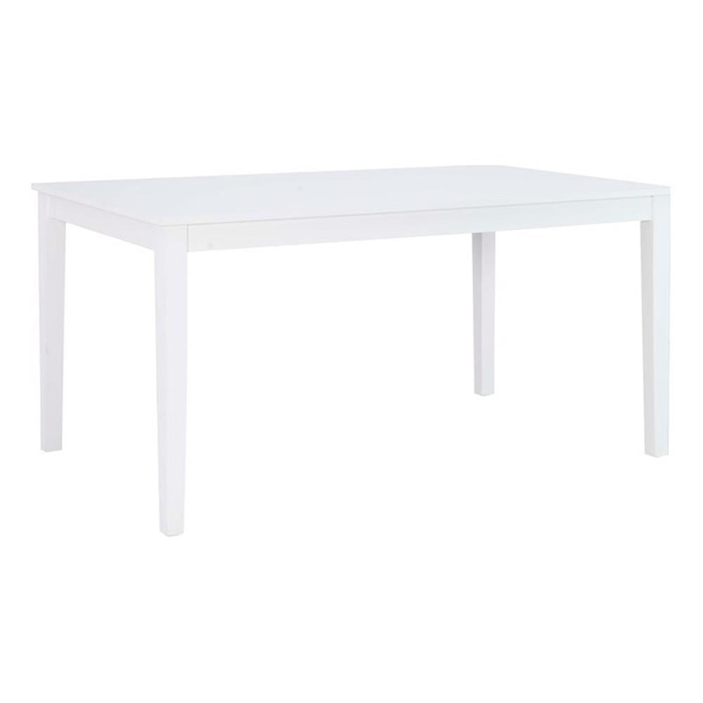 Linon Brit Wood Rectangle Dining Table with Glossy Lacquer Coating in ...