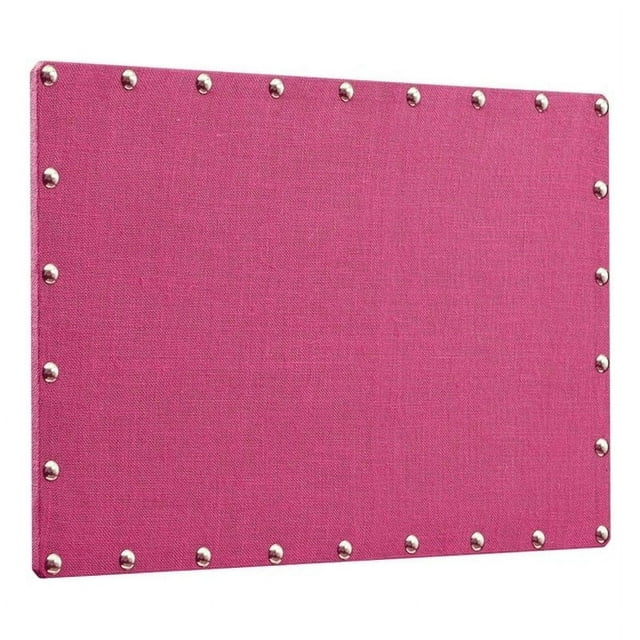 Linon Hot Pink Burlap Office Bulletin Board, Decorative Wall Hanging ...