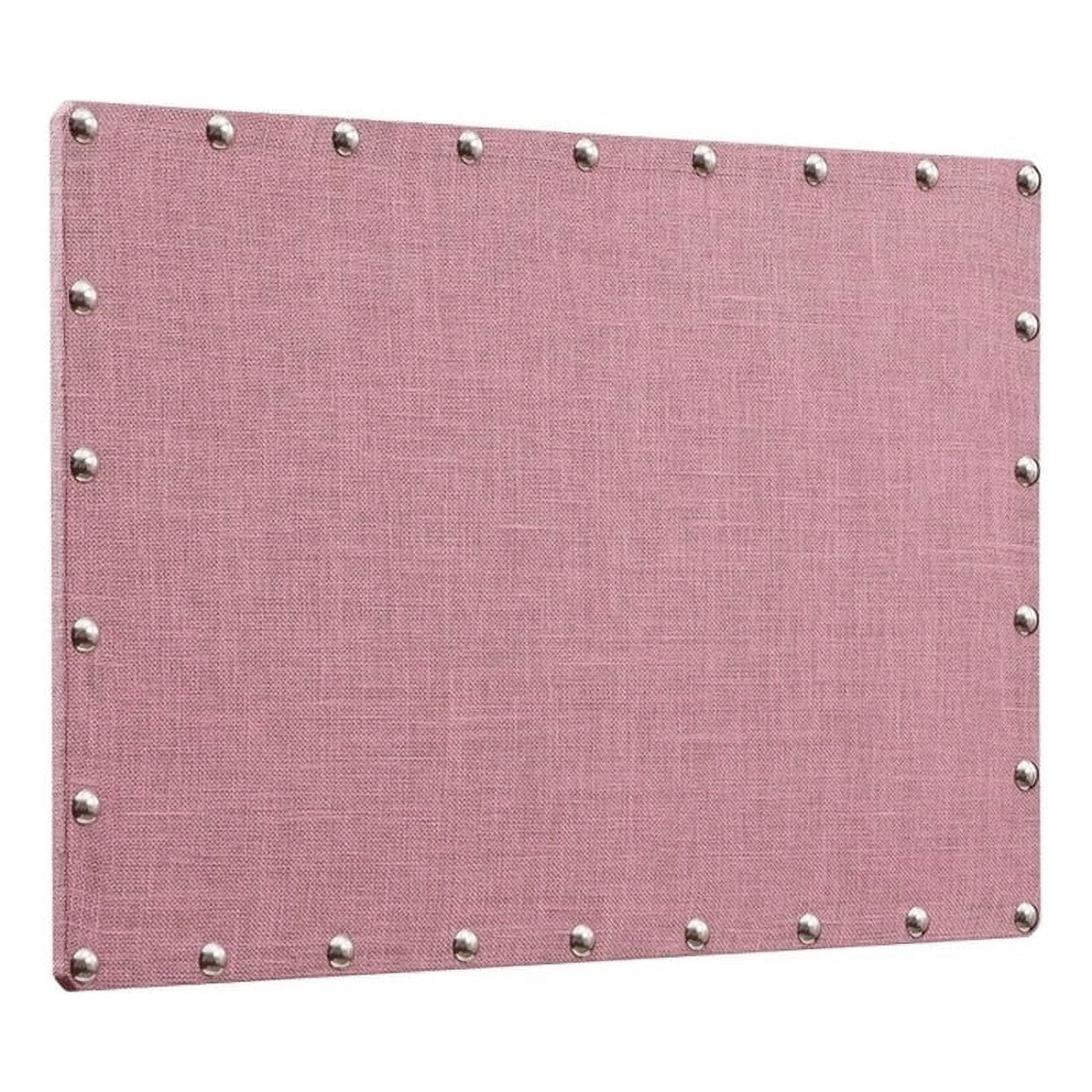 Linon Burlap Office Bulletin Board in Pink - Walmart.com