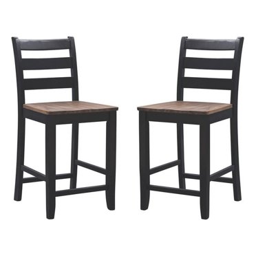 International Concepts Wood Emily Ladder Back Counter Height Stool - 24 ...