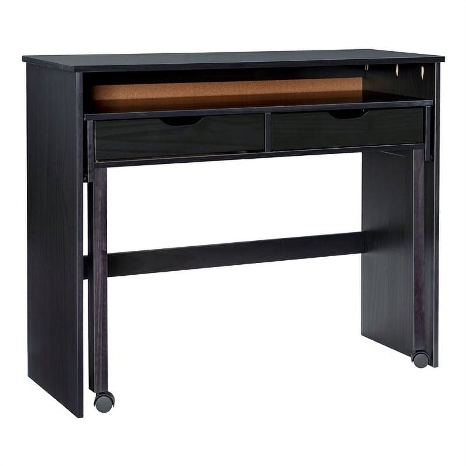 Linon Callie Extendable Wood Console Desk in Black - Walmart.com