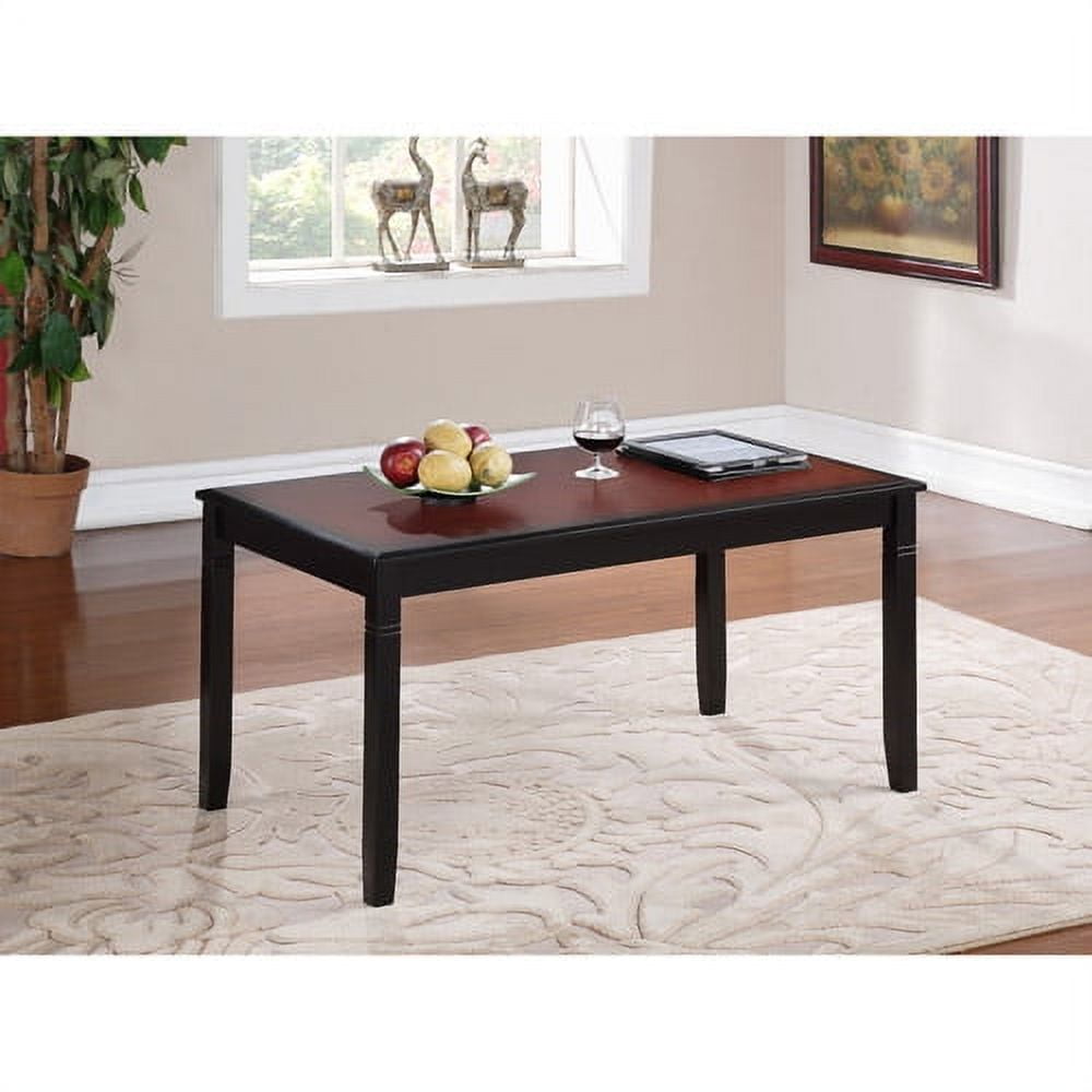 Linon Camden Coffee Table, Black Cherry Finish, 18 inch Height ...