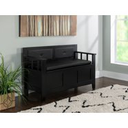 23.25" Cherry Blossom Wooden Arm Storage Bench - Walmart.com