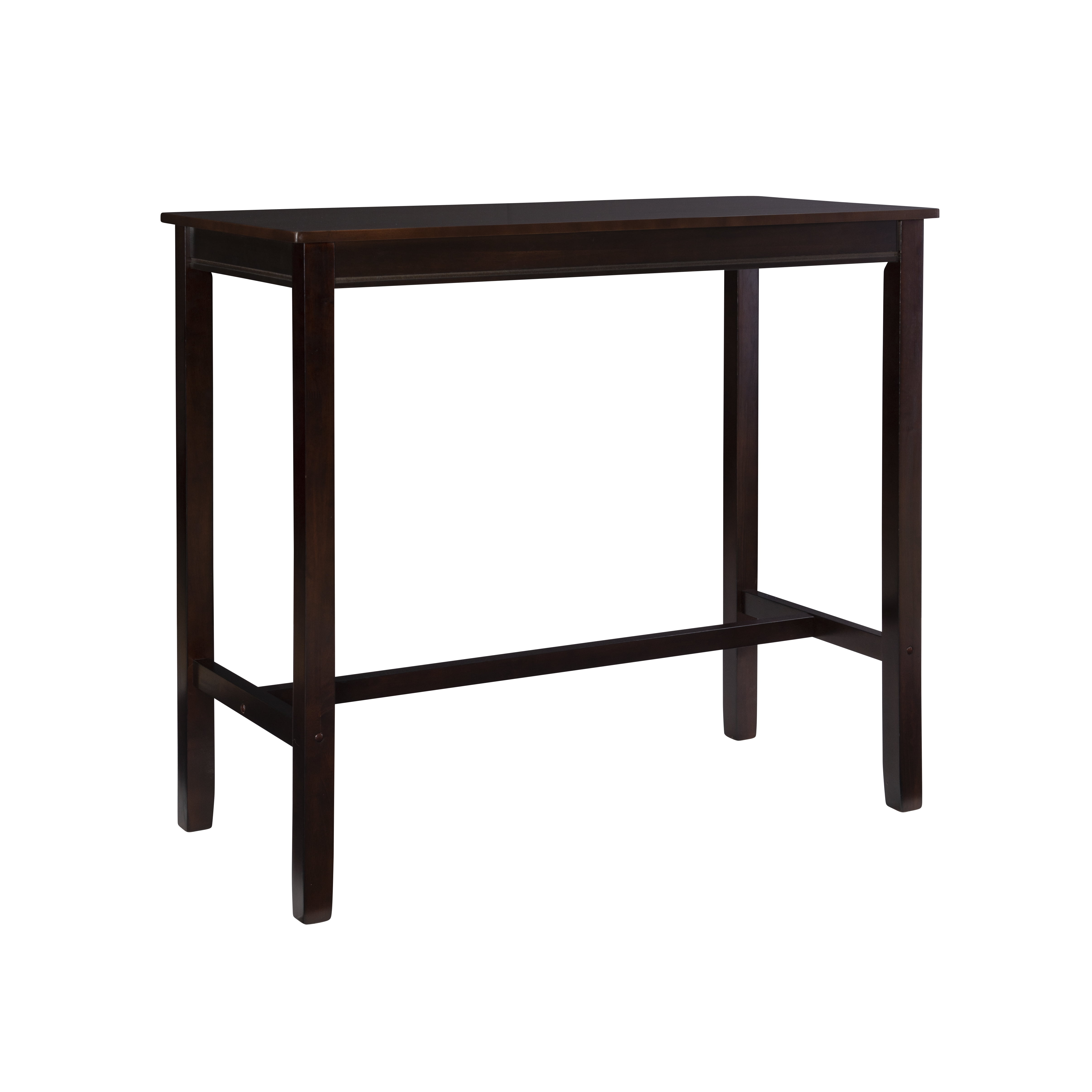 Linon Cessford Bar Height Pub Table, 42" Tall, Dark Walnut - Walmart.com