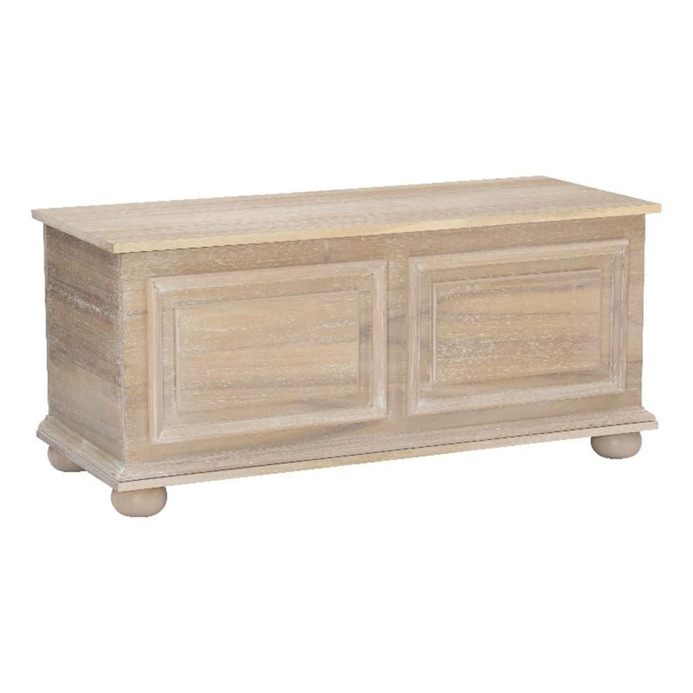 Linon Large Wooden Cedar-Lined Storage Chest for Blankets, Bedrooms ...