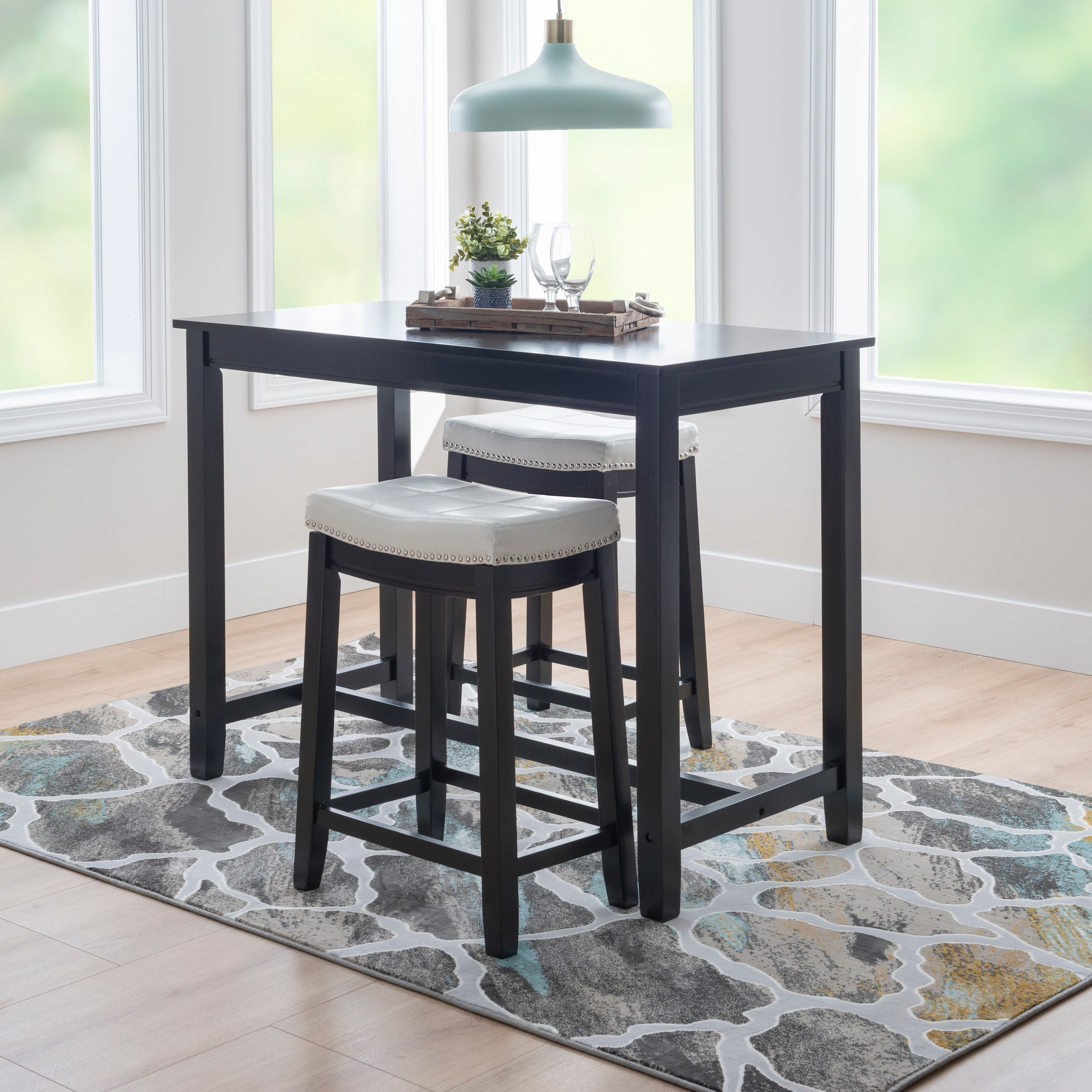 Free Shipping! Linon Claridge 3-Piece Counter Height Dining Table Set ...