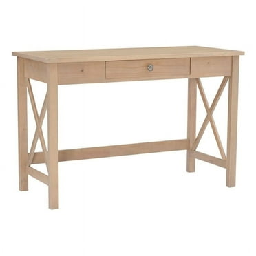 Better Homes & Gardens Lillian Fluted Desk, Natural Pine Finish ...