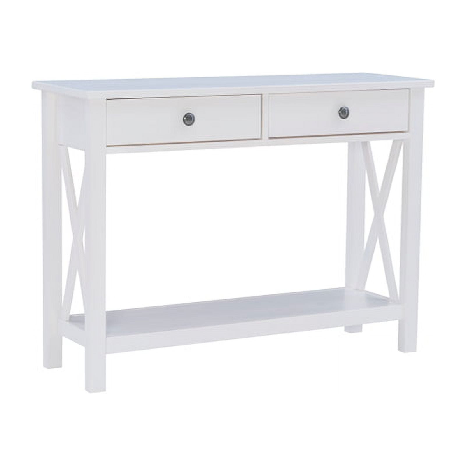 Linon Dalton Wood Console Table in Antique White - Walmart.com