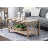 Linon Charlotte Coffee Table, Brown, 18.5 inches Tall - Walmart.com