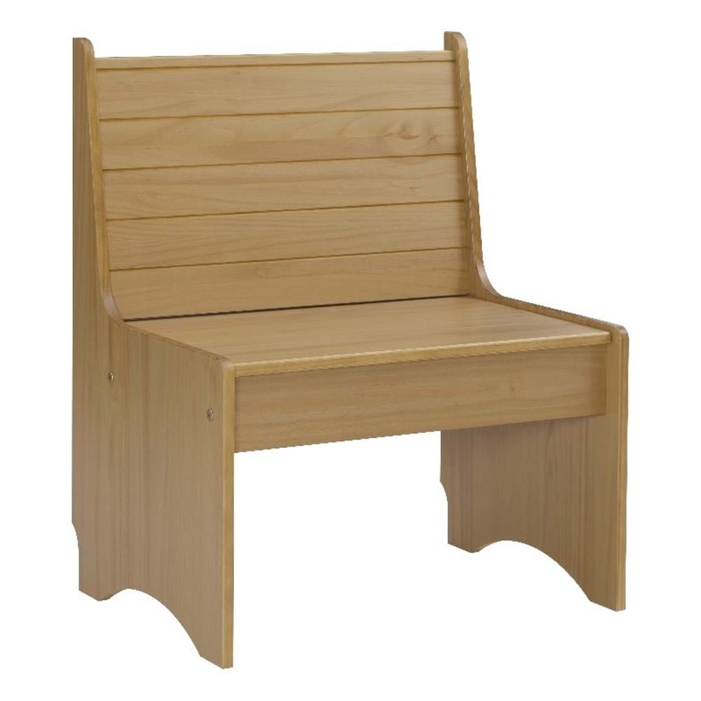 Linon Delk Pine Wood Small Back Rest Bench in Honey - Walmart.com