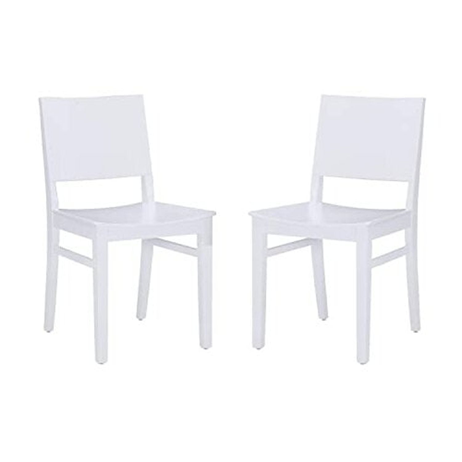 Linon Devin Side Chair White Set Of 2 - Walmart.com