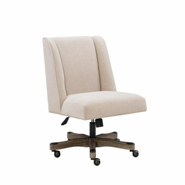 Linon Draper Wood Upholstered Office Chair in Brown Cow Print - Walmart.com