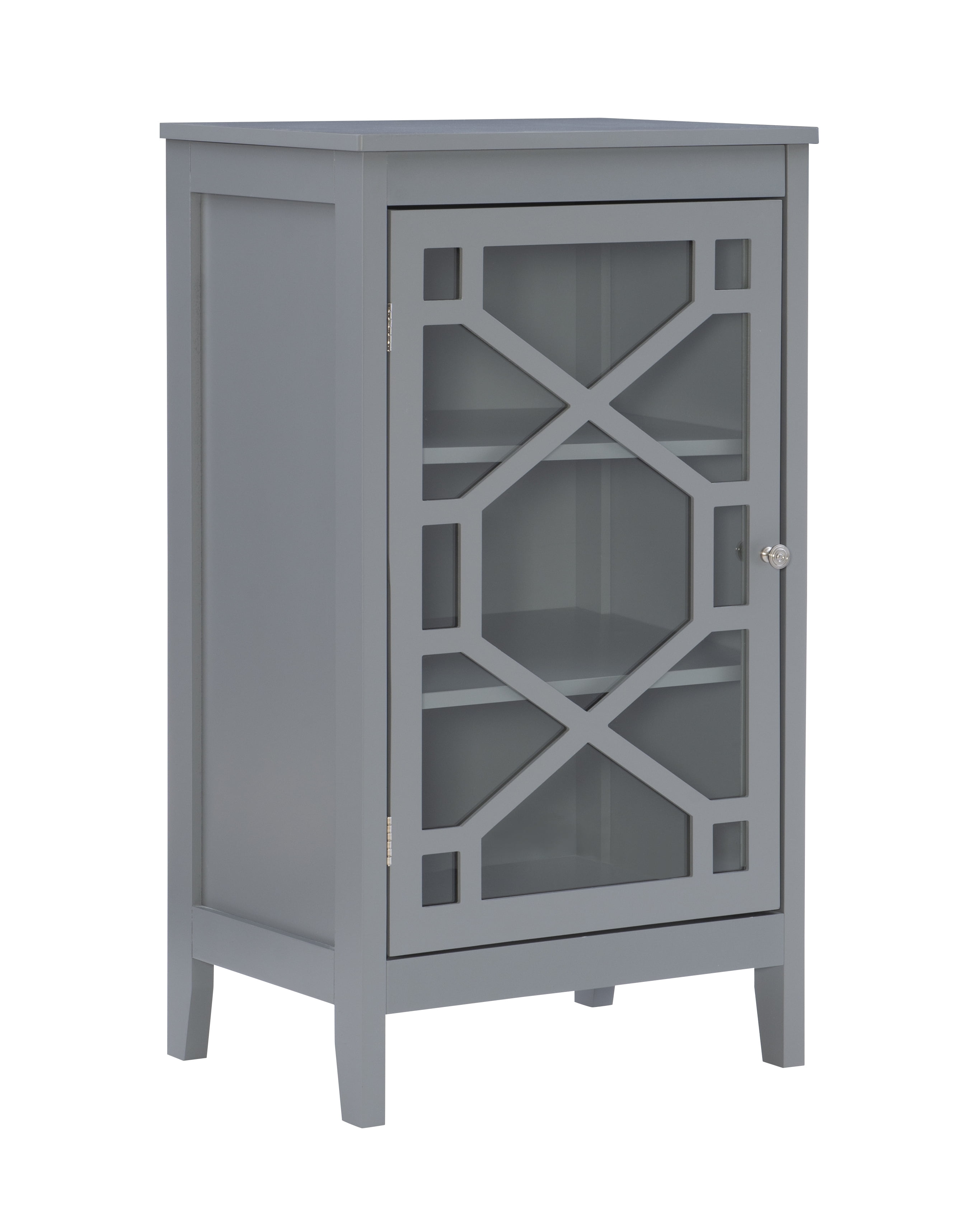 Linon Durable Fetti Small Accent Cabinet, Wood Gray - Walmart.com