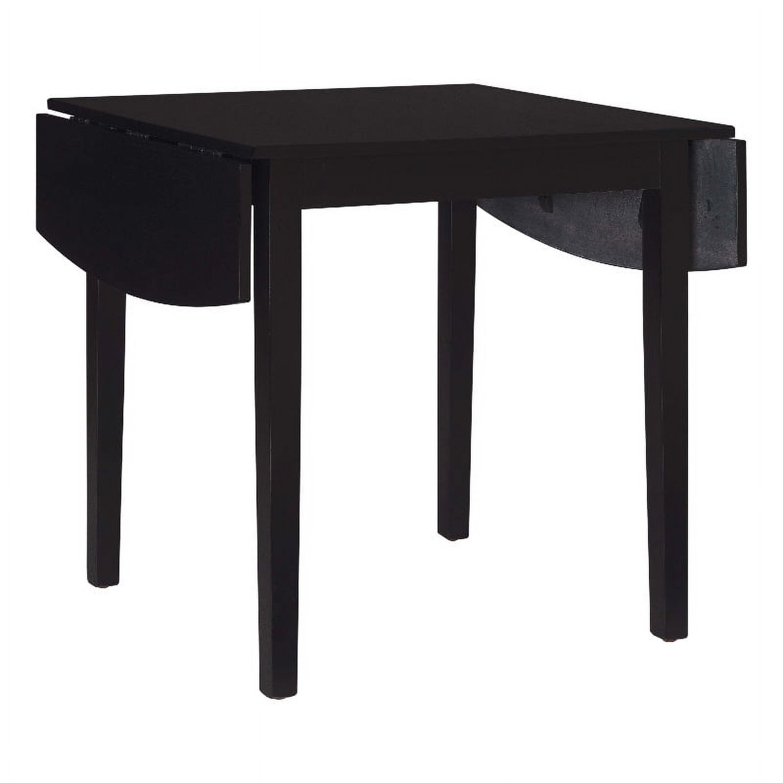 Linon Ervin Wood Square Drop Leaf Table in Washed Gray - Walmart.com