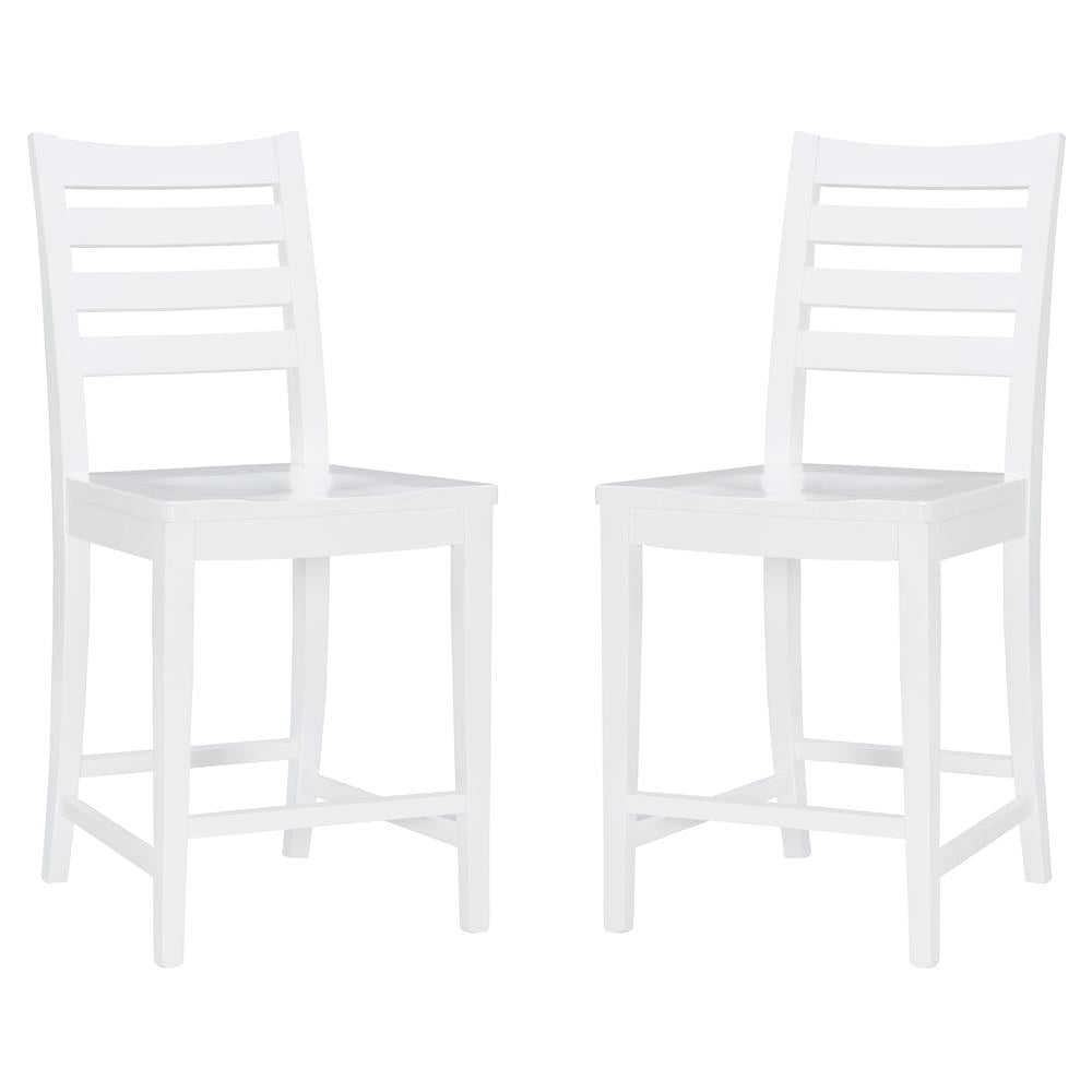 Linon Flynn Counter Stool White Set Of 2 - Walmart.com