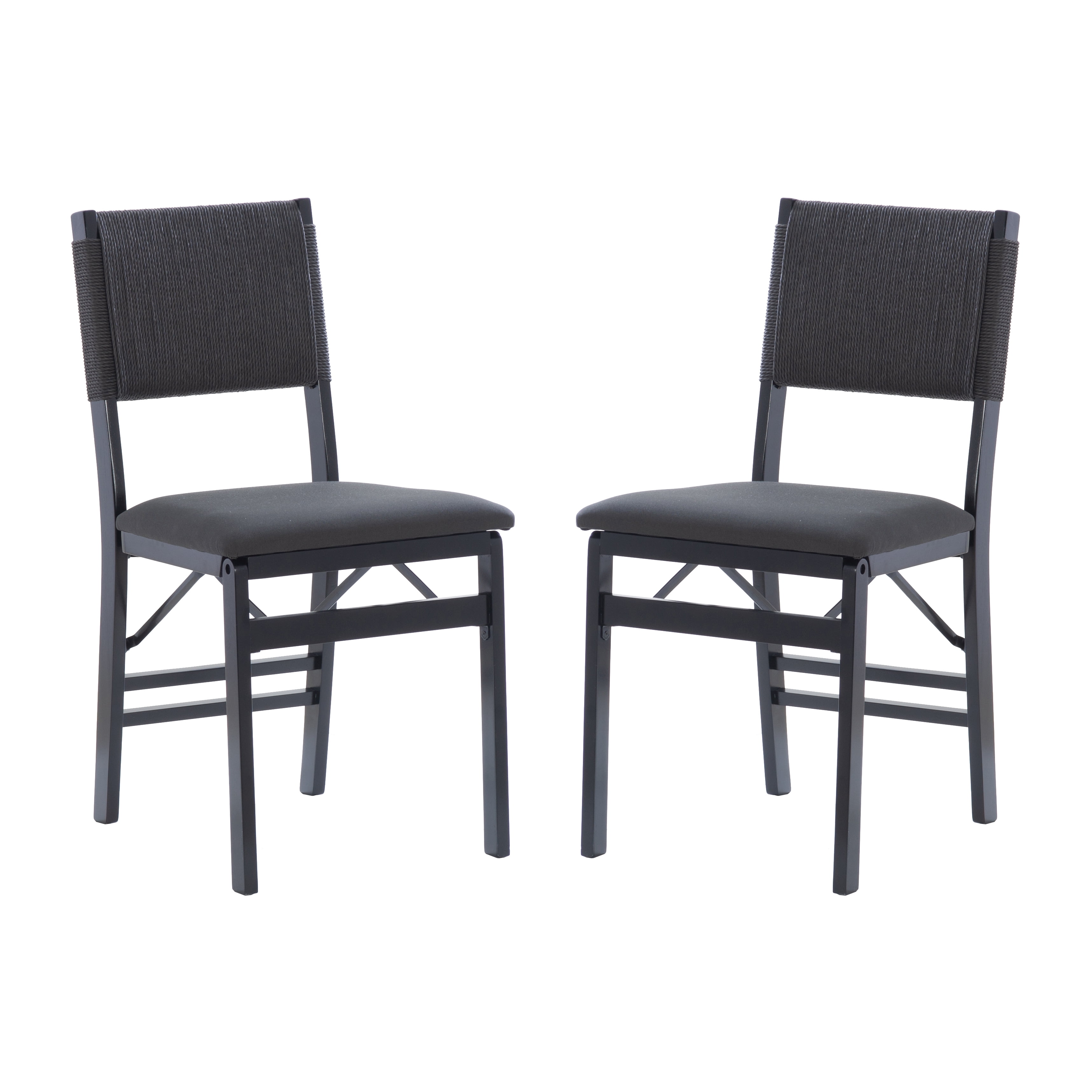 Linon Grenshaw Indoor Rope Folding Dining Chair - Walmart.com
