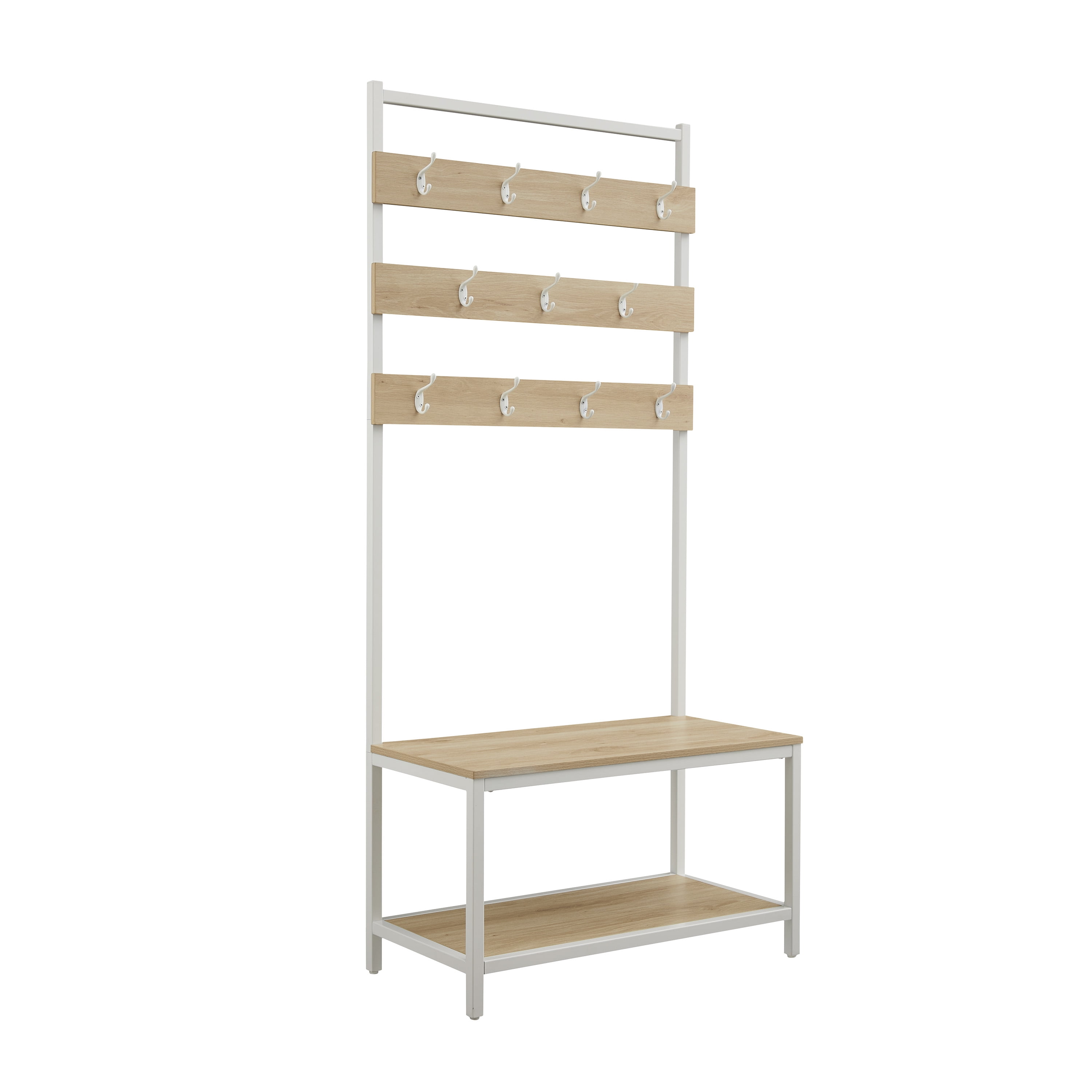 Linon Haring Hall Tree, White - Walmart.com