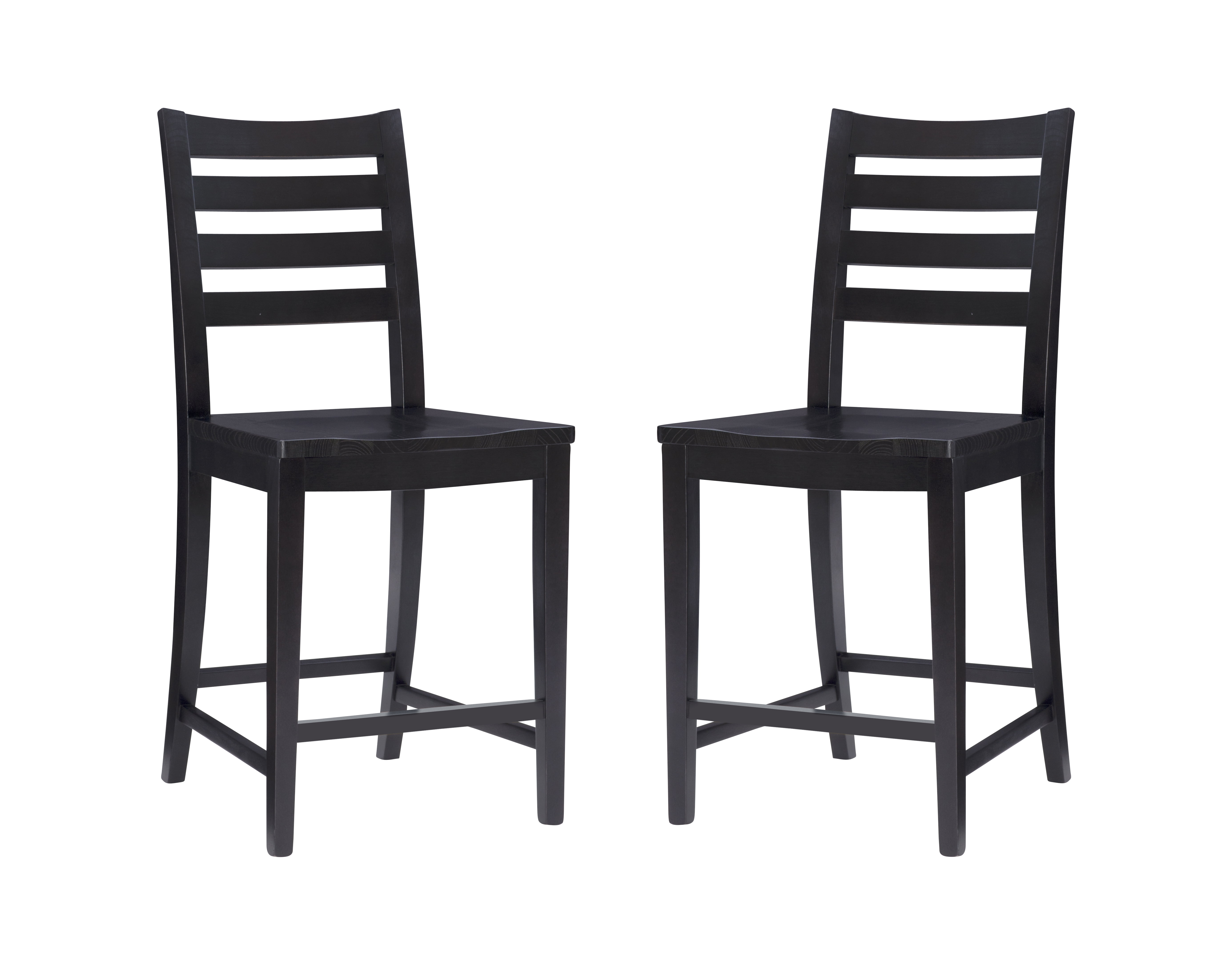 Free Shipping! Linon 22.5in High Back Wooden Counter Stools Set of 2 ...