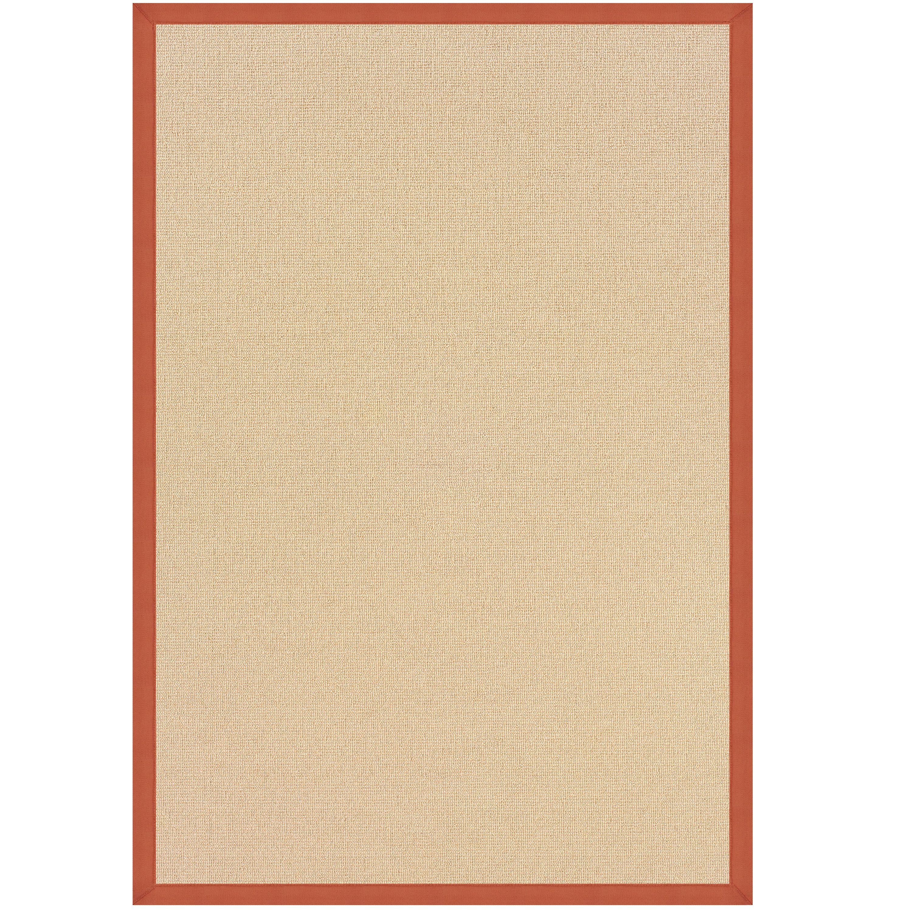 Linon Athena Natural & Burnt Orange 8x11, Rug - Walmart.com