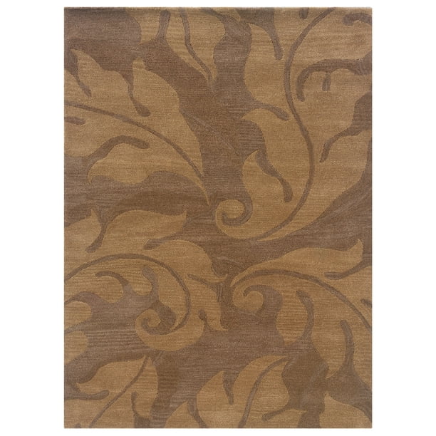Linon Home Décor Florence Area Rug Collection, Beige and Gold, 1.83 x 2 ...