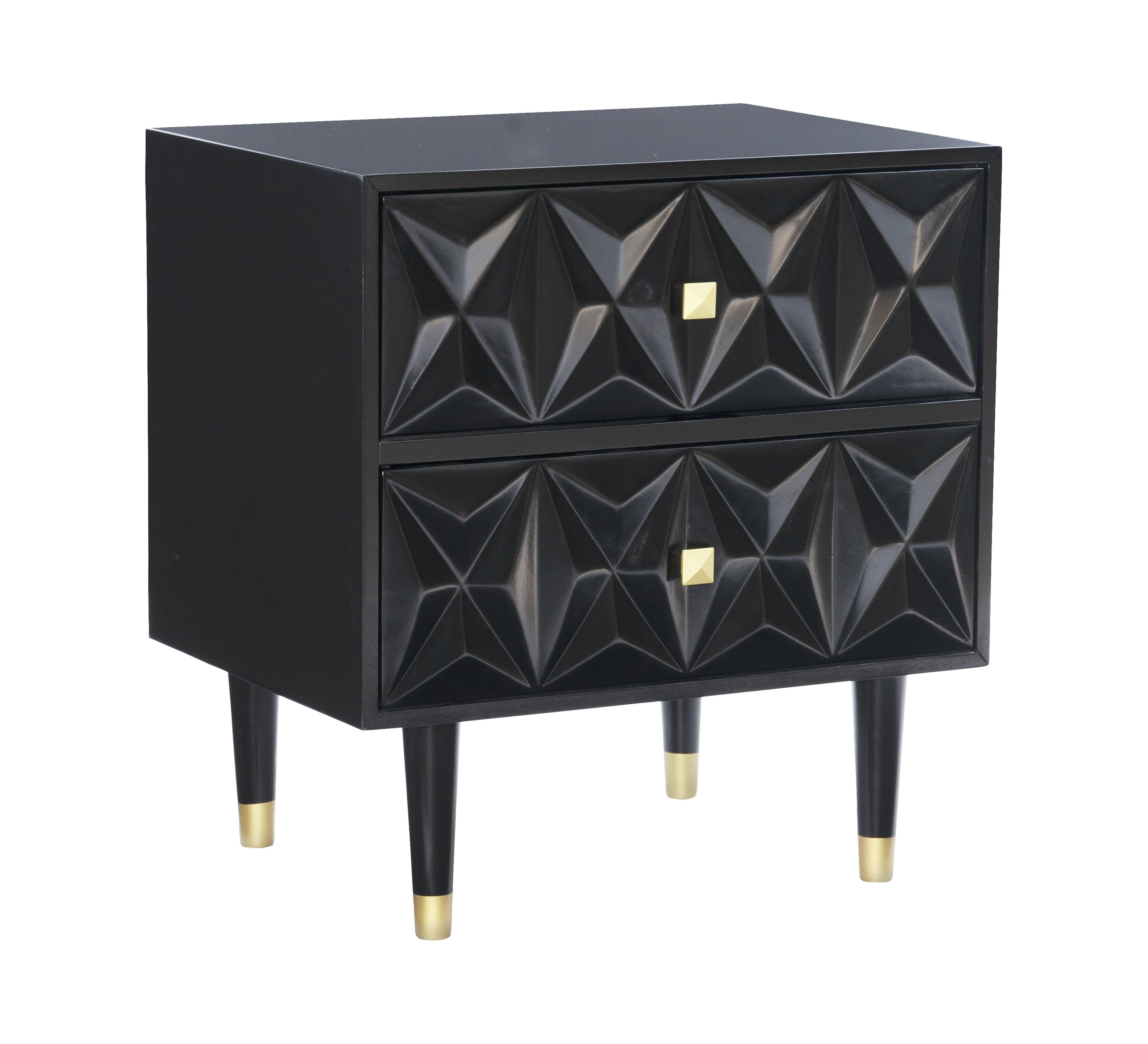 Free Shipping! Linon Home Decor 27 x 25 x 18 in. Geo 2-Drawer Texture ...
