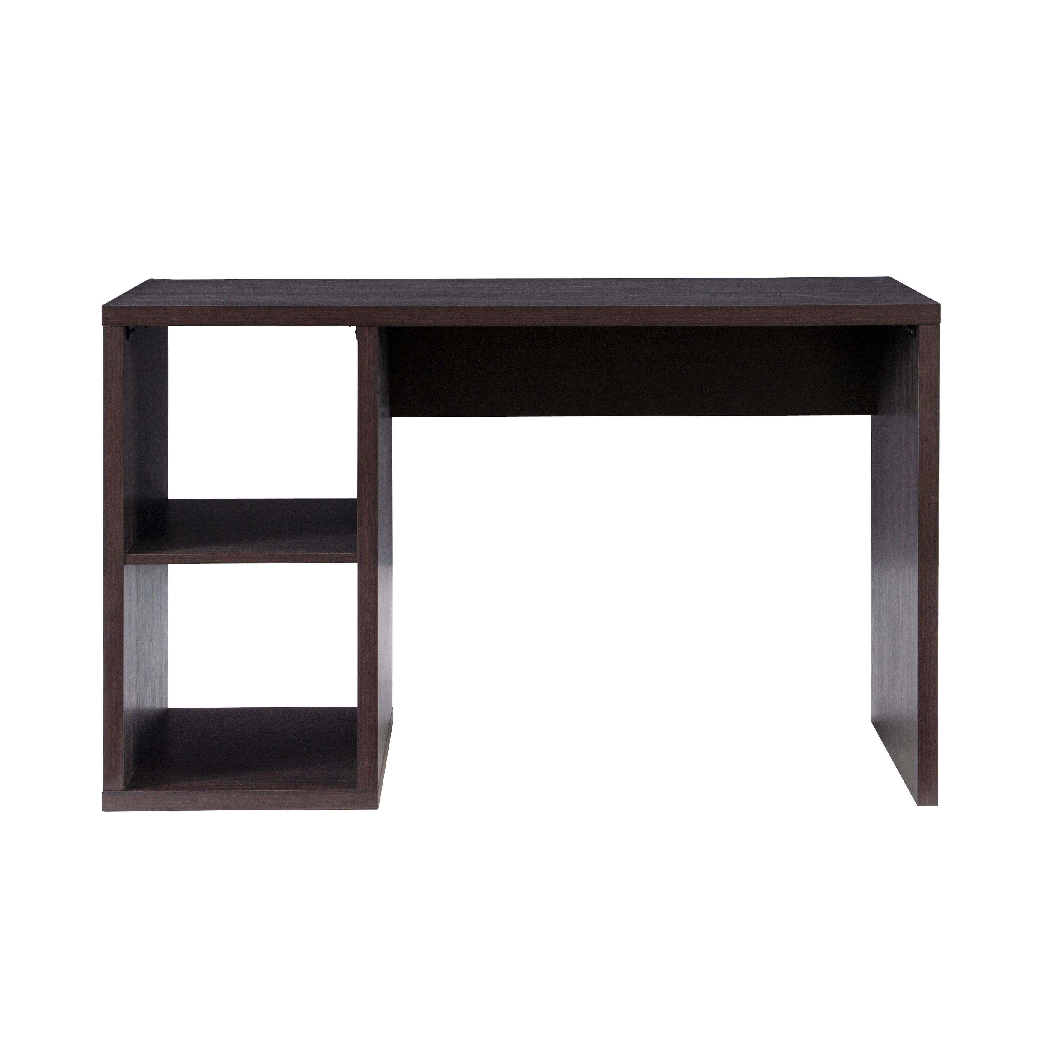 Linon Home Decor Alaric 2 Cube Storage Desk Espresso - Walmart.com
