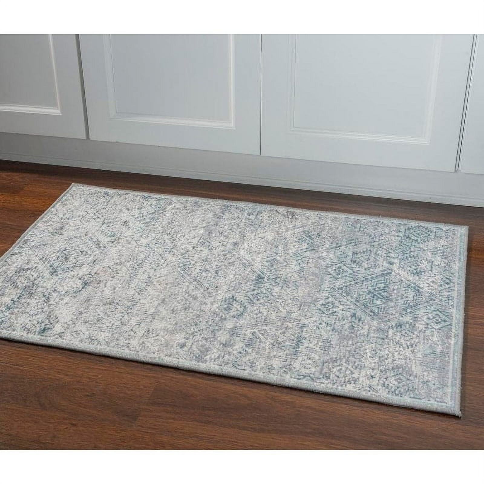 Linon Home Decor Halogen Serena Grey/Blue Area Rug - 5' X 7' - Walmart.com