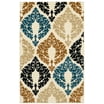 Linon Home Décor Corfu Area Rug Collection, Black and Green, 5' x 7.7 ...