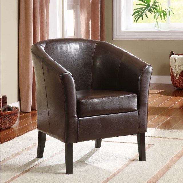 Linon Home Simon Club Chair, Multiple Colors - Walmart.com