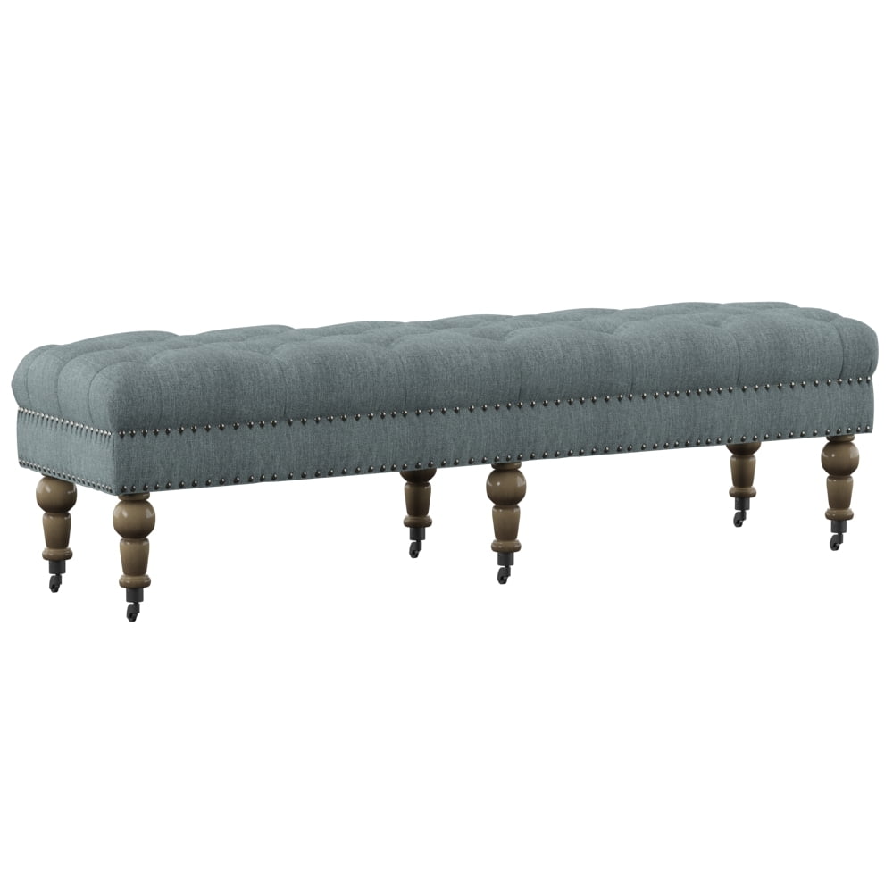 Linon Isabelle Linen Tufted Bench, Multiple Sizes and Colors - Walmart.com