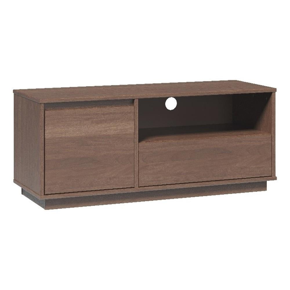 Linon Keane Wood Mid Century Media Storage Console in Brown - Walmart.com
