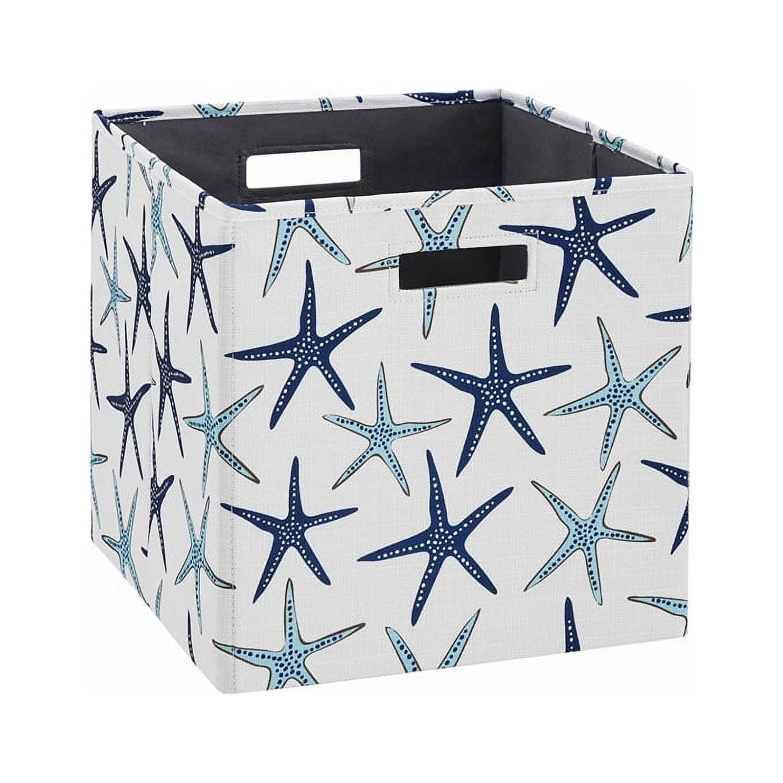 Linon Lane Two Pack Fabric Starfish Storage Bins in Blue - Walmart.com