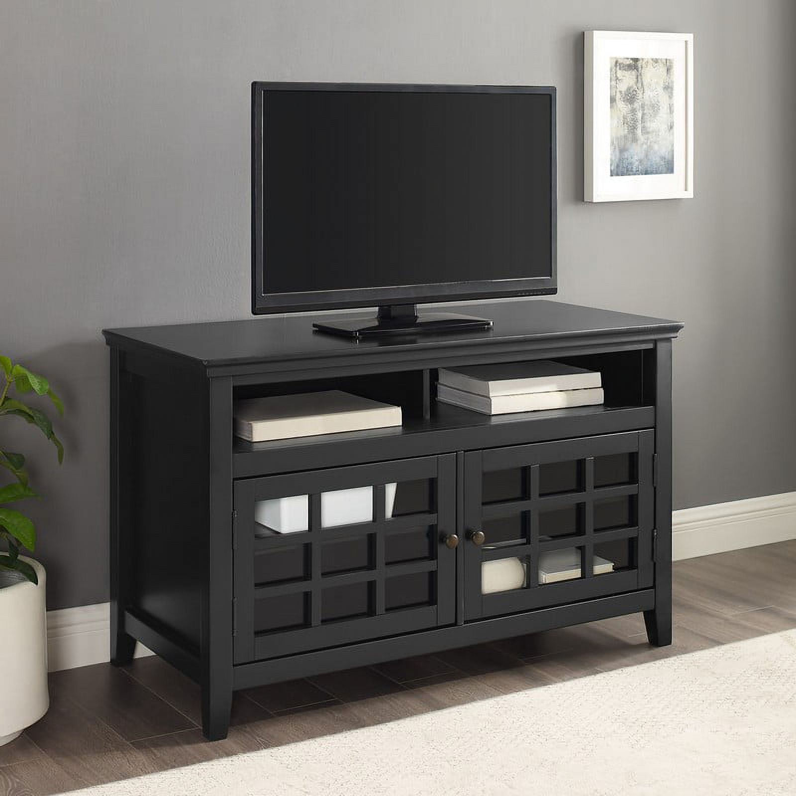 Linon Largo Two-Door Media Center, Multiple Finishes - Walmart.com