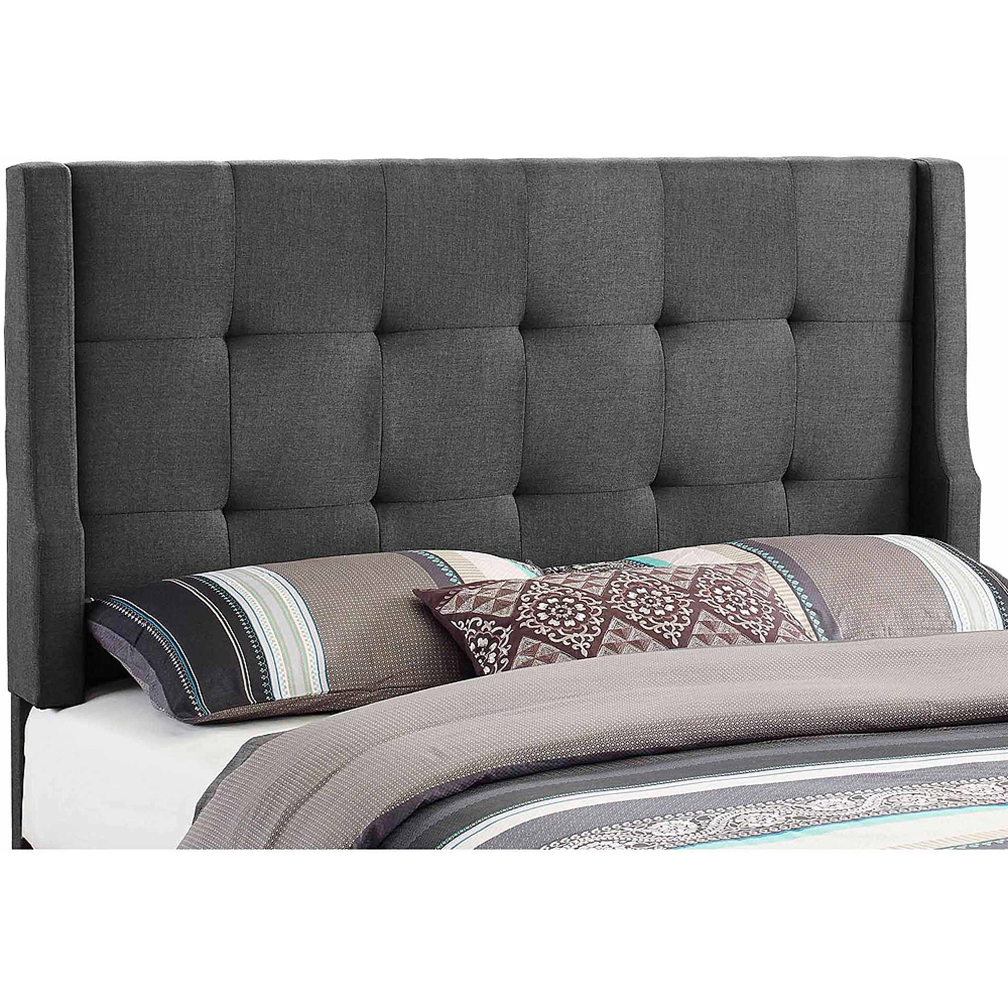 Linon Luxe Tufted Linen Headboard, Multiple Colors and Multiple Sizes ...