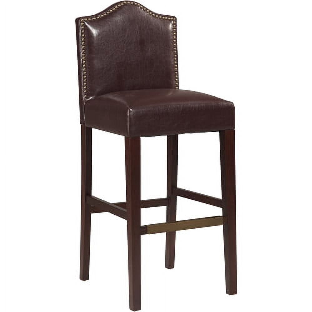 Linon Manor Bar Stool, Blackberry Color, 30 inch Seat Height - Walmart.com