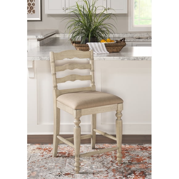 Antique White Counter Stool