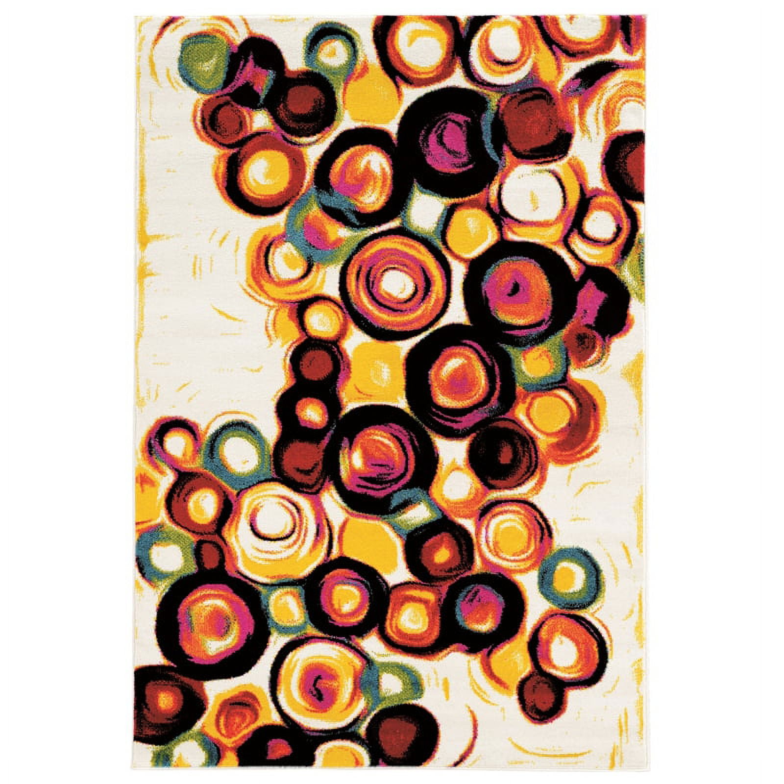 Linon Marisol Candy Power Loomed Polypropylene 2'x3' Rug in Multi-Color ...