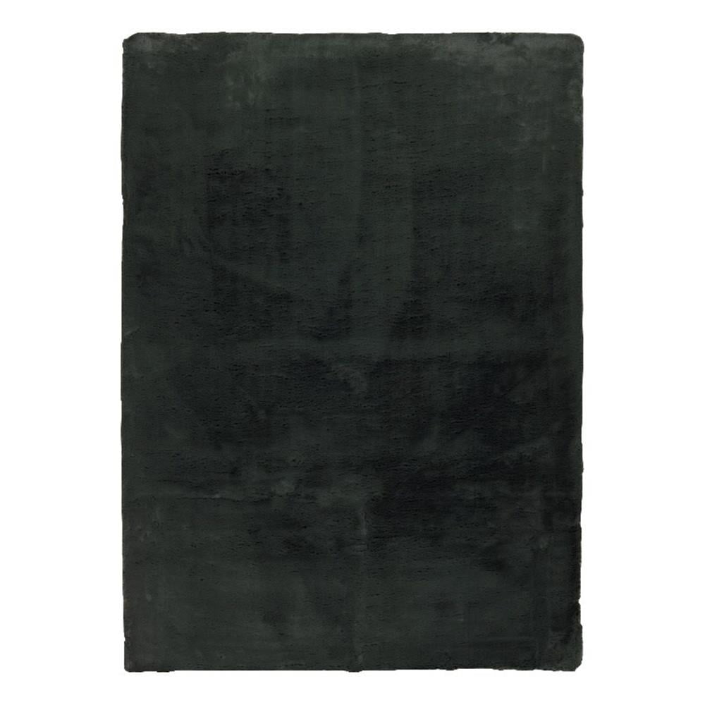 Linon Maven Faux Rabbit 3' x 5' Accent Rug in Dark Green - Walmart.com