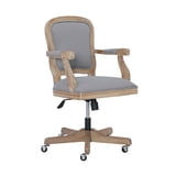 Linon Maybell High Back Office Chair with Adjustable Height and Swivel ...
