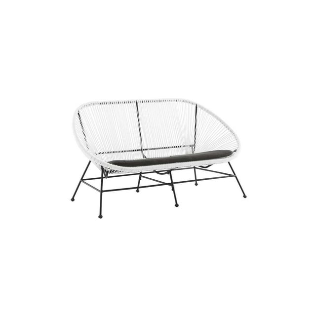 Linon Millicent Loveseat White-Color:WhiteMaterial - Walmart.com