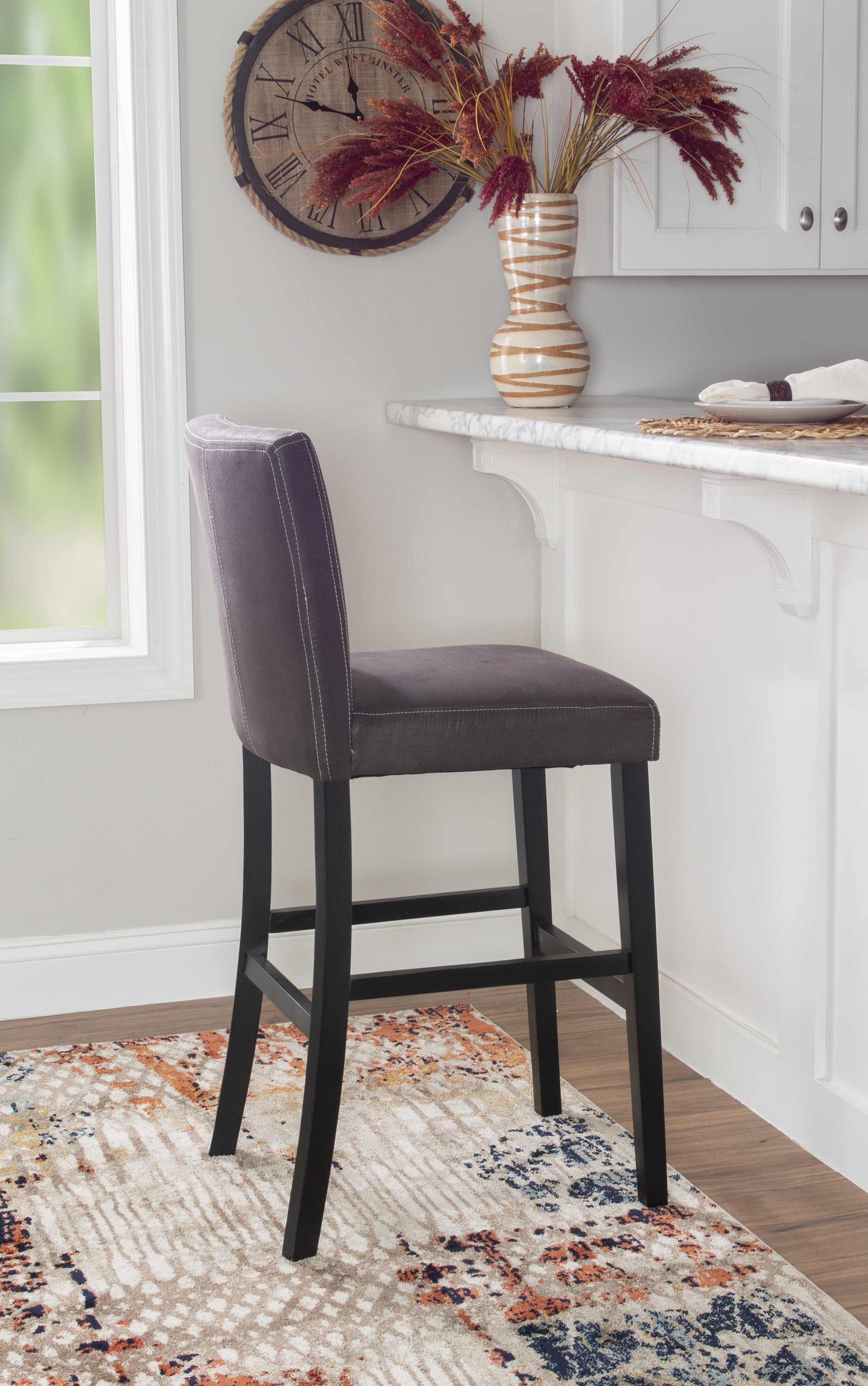 Linon Morocco Bar Stool, 30 inch Seat Height, Multiple Colors - Walmart.com