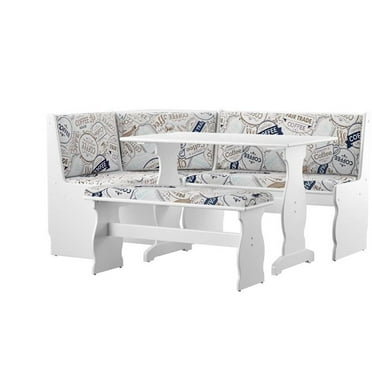Maxwell Breakfast Nook 4-Piece Corner Dining Set, Multiple Colors - Walmart.com