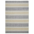 Linon Outdoor Washable Area Rug Collection, Ivory and Blue, 3' x 5 ...