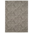 Linon Outdoor Washable Area Rug Collection, Ivory and Brown, 2' x 3 ...