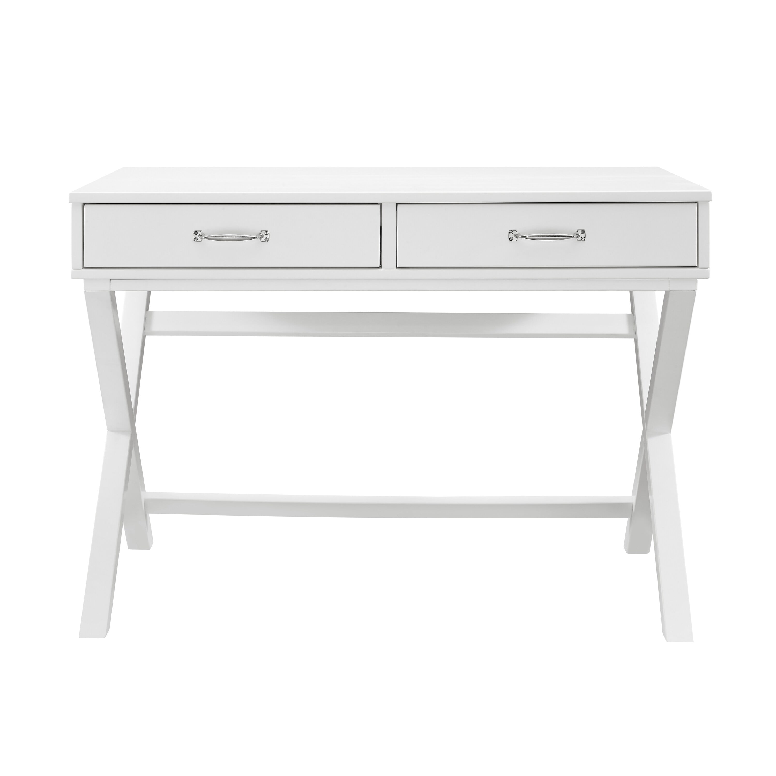 Linon Polly Two-Drawer Desk White - Walmart.com