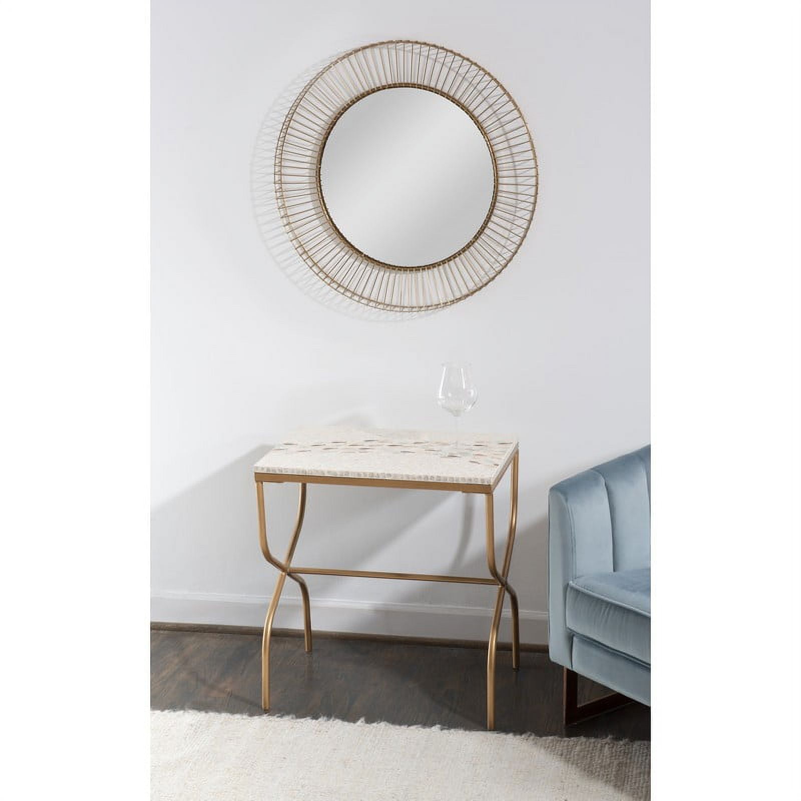 Linon Prynne Accent Table, Gold - Walmart.com