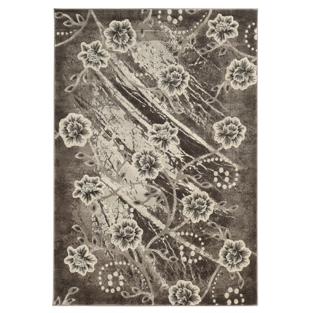 Linon RUG-BYJ08 Jewel Area Rug - Black / Grey - Walmart.com