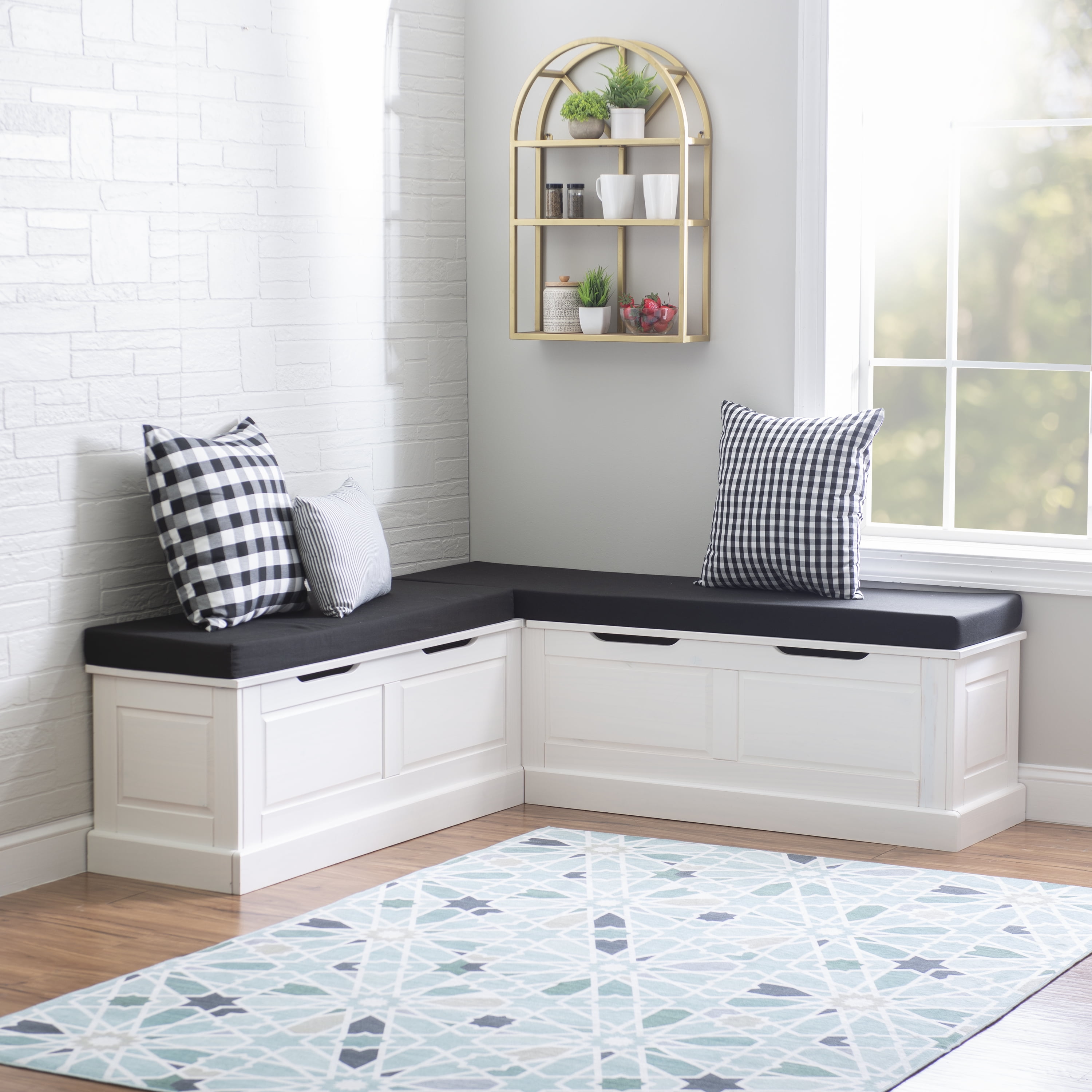 Corner cushion bench store